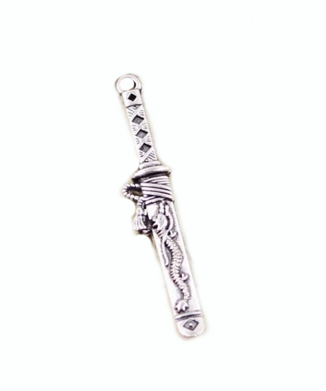Double Sided Samurai Sword Charm - Etsy