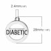 Large Diabetic Charm W/ Free Keychain - Etsy