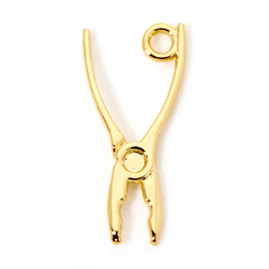 3D Gold Plated Pliers Tool Charm - Etsy