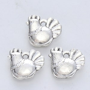 Double-sided Chunky Chicken Charm - Etsy