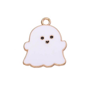 Enamel Ghost Charm - Etsy