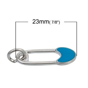 Enameled Baby Diaper Pin Charm **boy or Girl** - Etsy