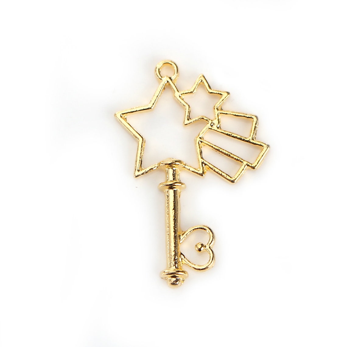 Open Back Star Key Pendant for DIY Resin Craft - Etsy