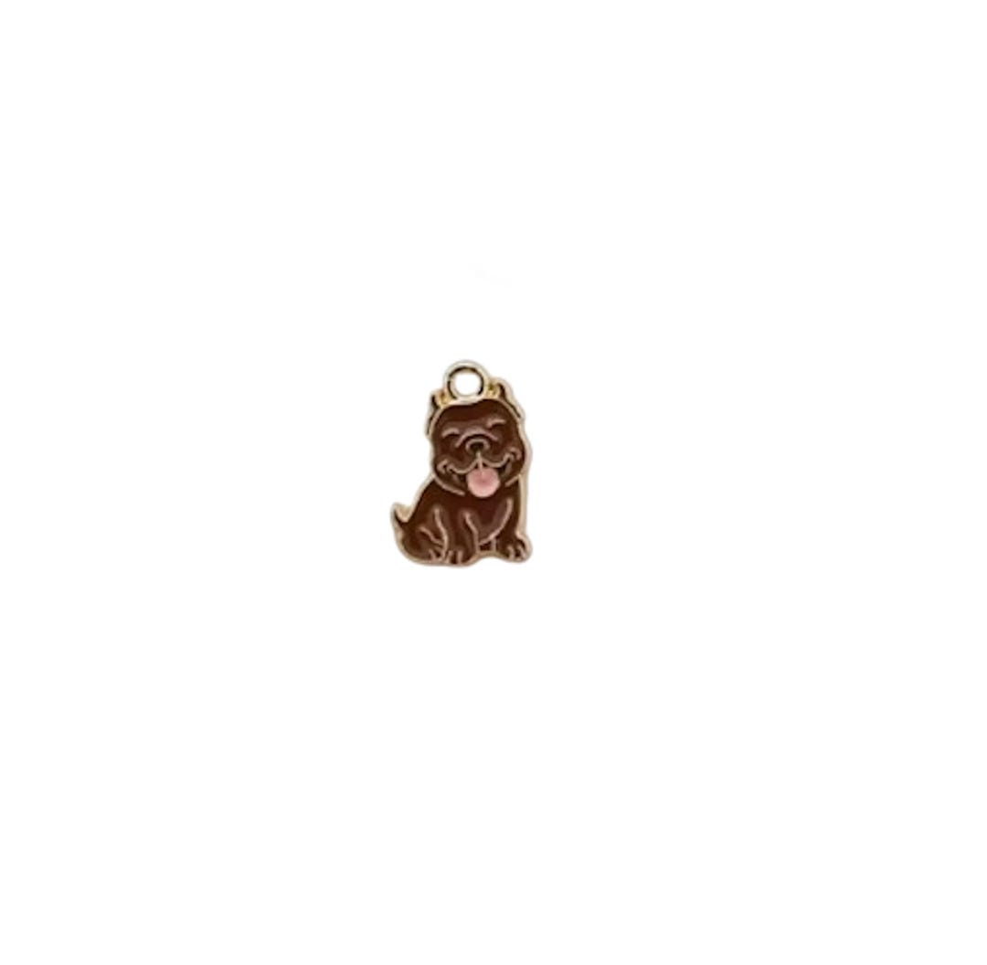 Enamel Mini Bulldog Charm - Etsy