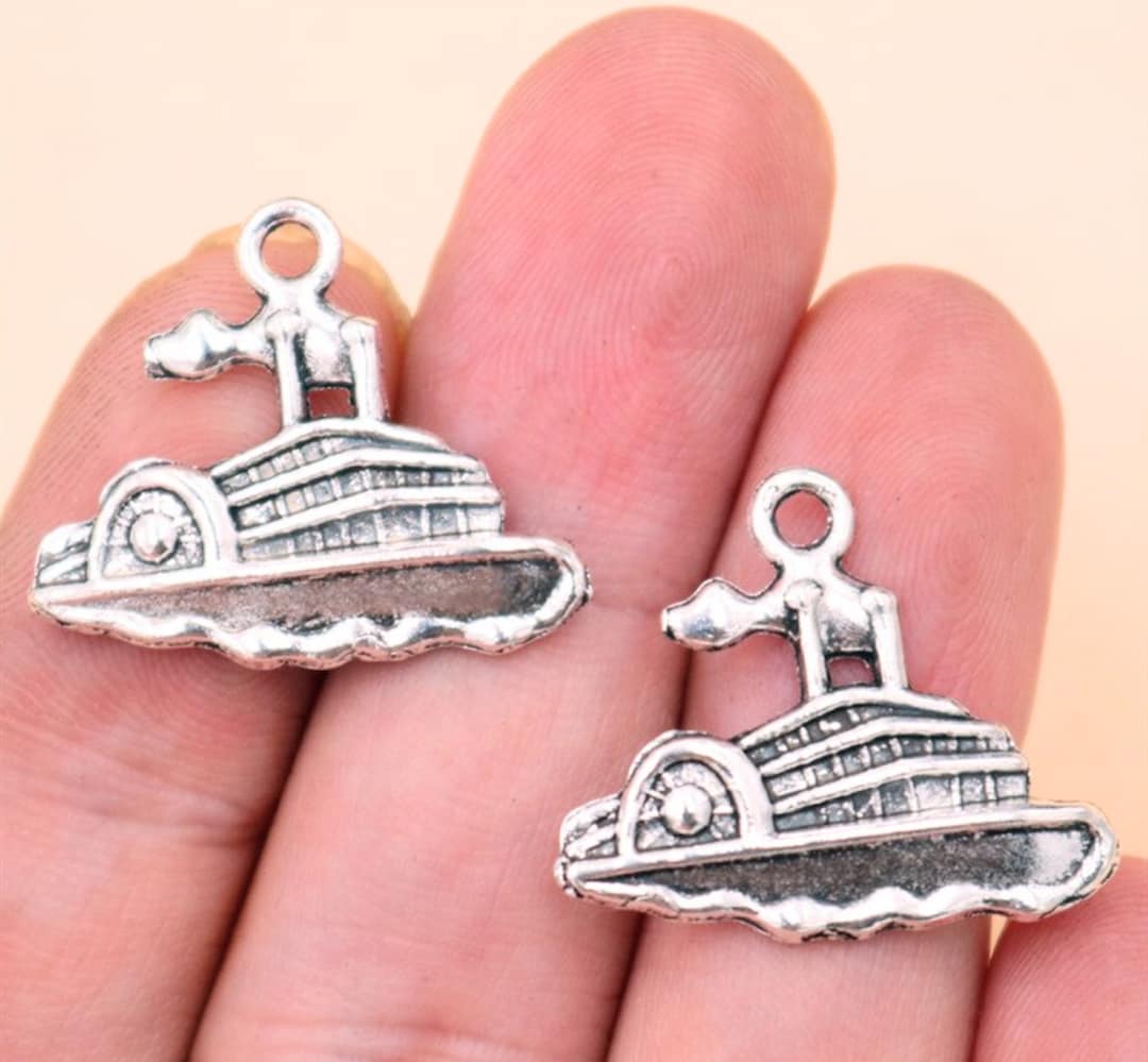 Steam Boat Charm - Etsy
