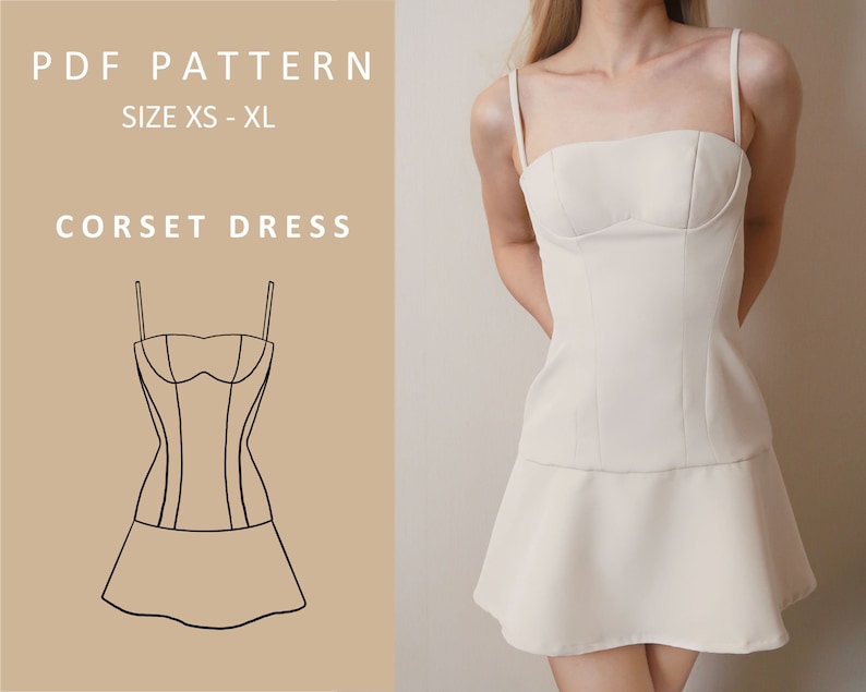 Corset Dress PDF Patterns Sewing Pattern - Etsy