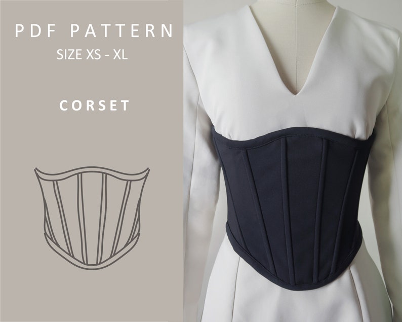 Corset PDF Patterns, Sewing Pattern - Etsy