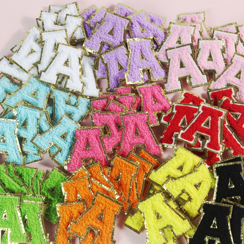 Sparkle Letter Iron On - Etsy UK