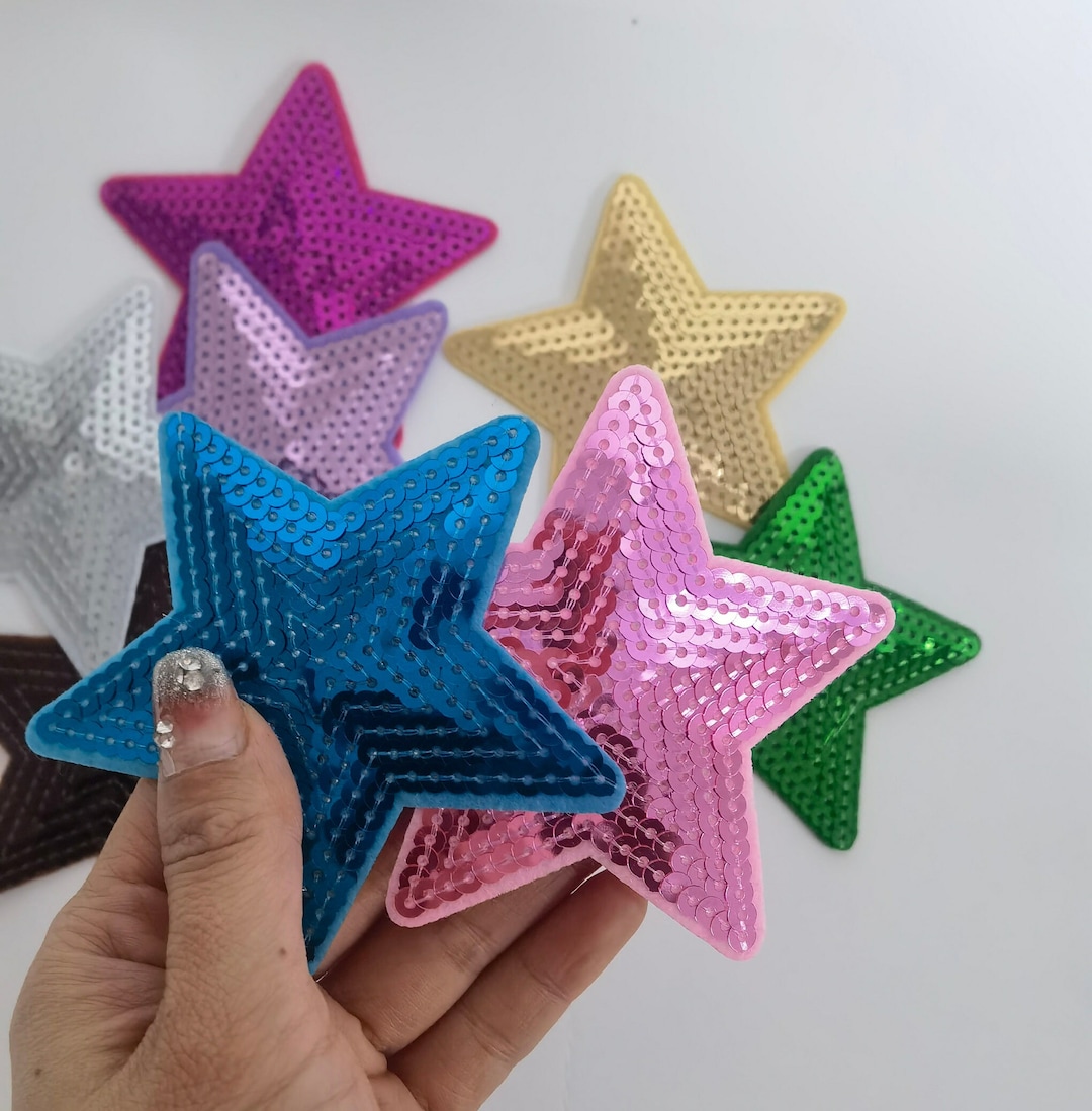 Sequin Star Patch, 3” Sequin Star Iron on Patch, Diy Patch - Etsy