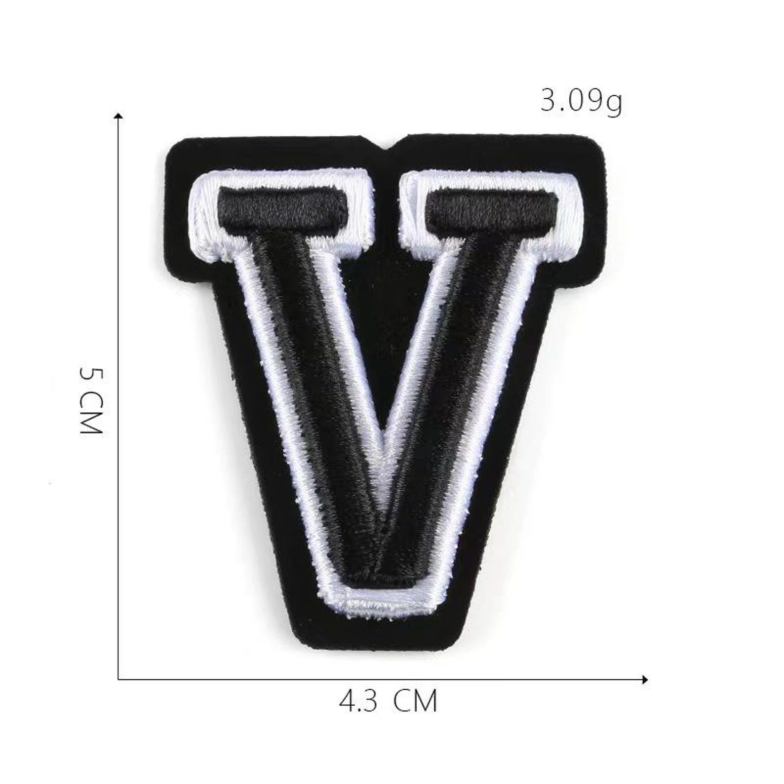 3D Embroidered Letter Patch: Sew-on Applique, English Alphabet - Etsy