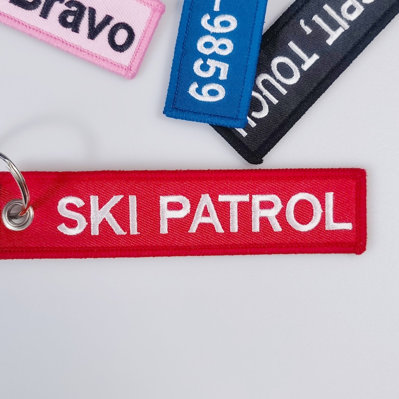 Custom Keychain Embroider - Etsy