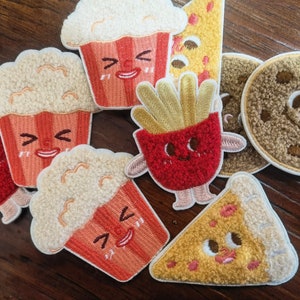 A Set Adhesive Burgers, Fries, Sandwiches Patches Patch for Hats Self ...