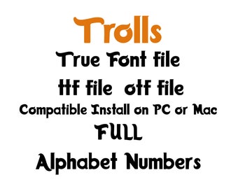 Troll letters | Etsy