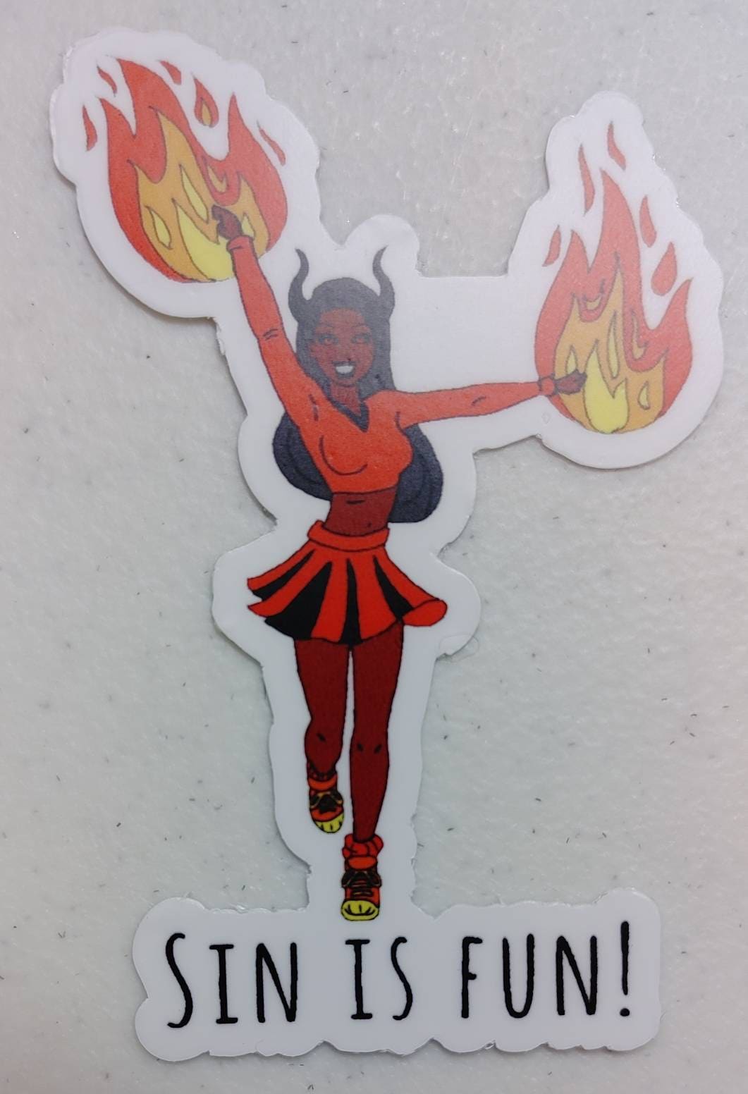 Sin is Fun sticker Alex Jones quote Sin is a red devil | Etsy