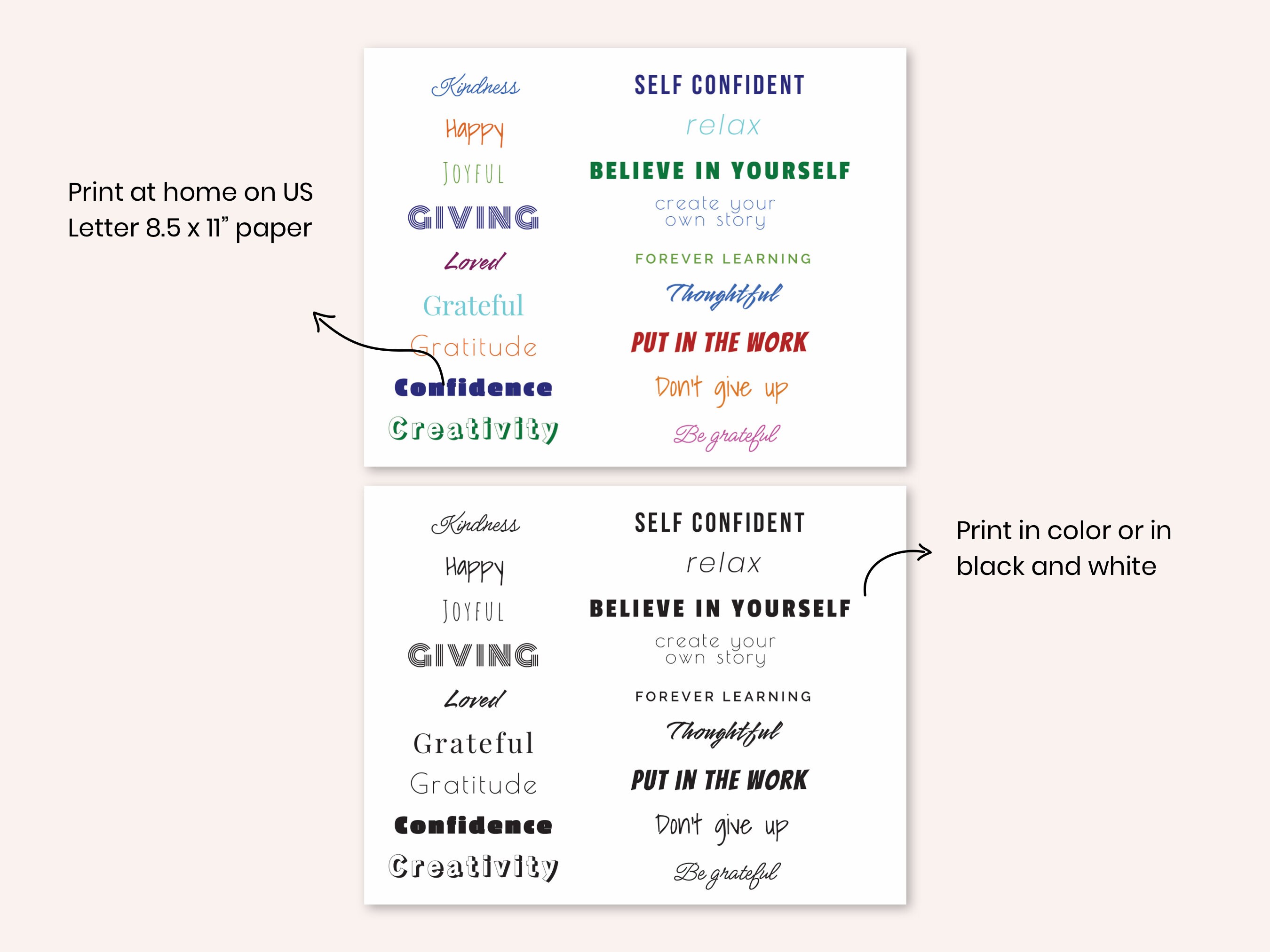 2022 Vision Board Bundle | Vision Board Graphics | 2022 Goal Planning ...