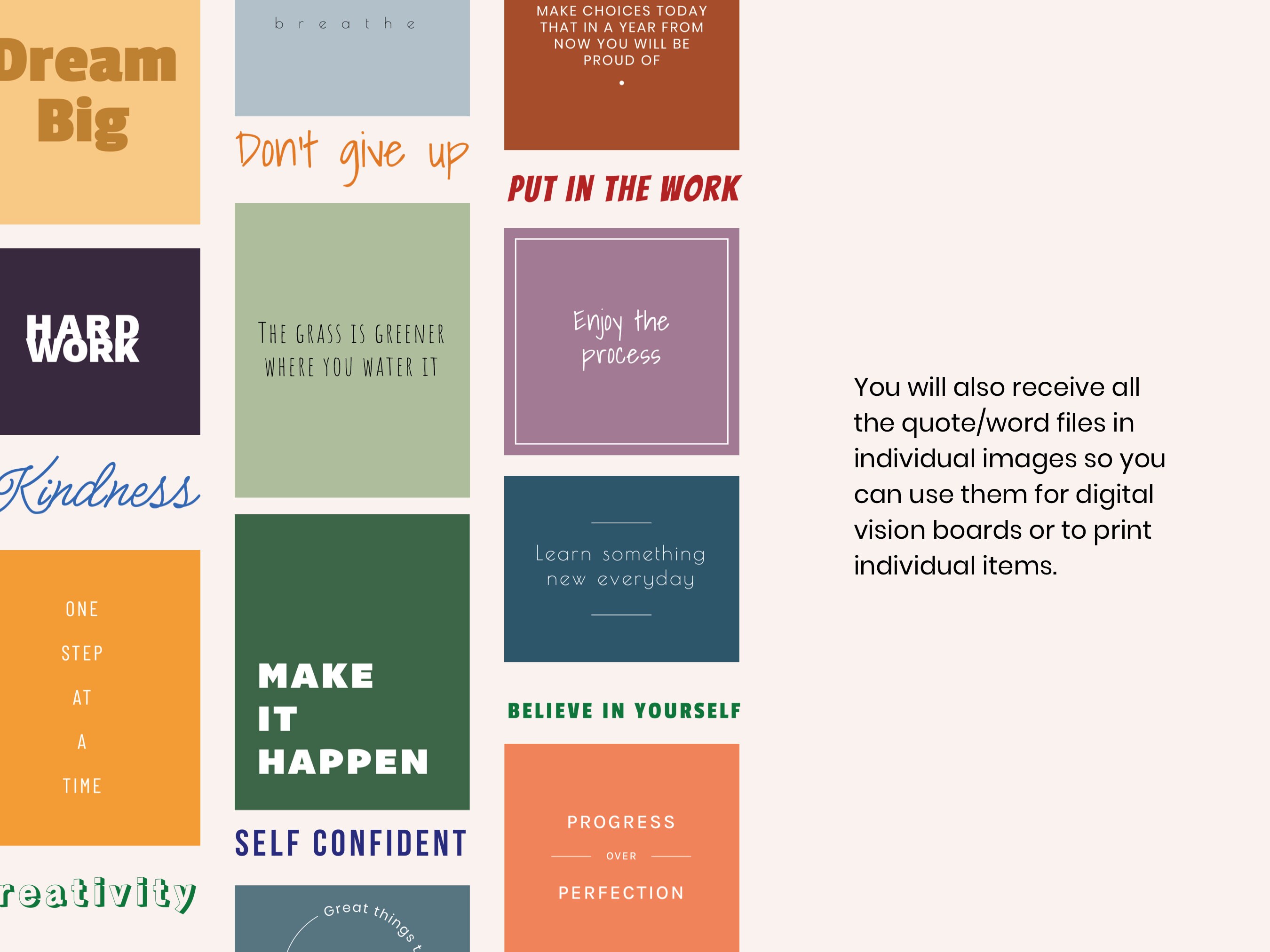 2022 Vision Board Bundle | Vision Board Graphics | 2022 Goal Planning ...