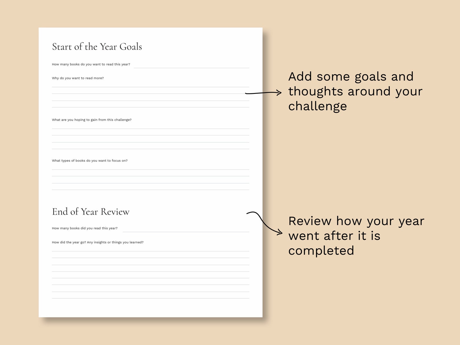 Daily Reading Challenge | Reading Tracker | Book List - Etsy