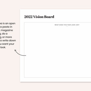 2022 Vision Board Bundle Vision Board Graphics 2022 Goal Planning - Etsy