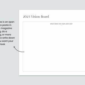 2023 Vision Board Template | 2023 Goal Setting - Etsy
