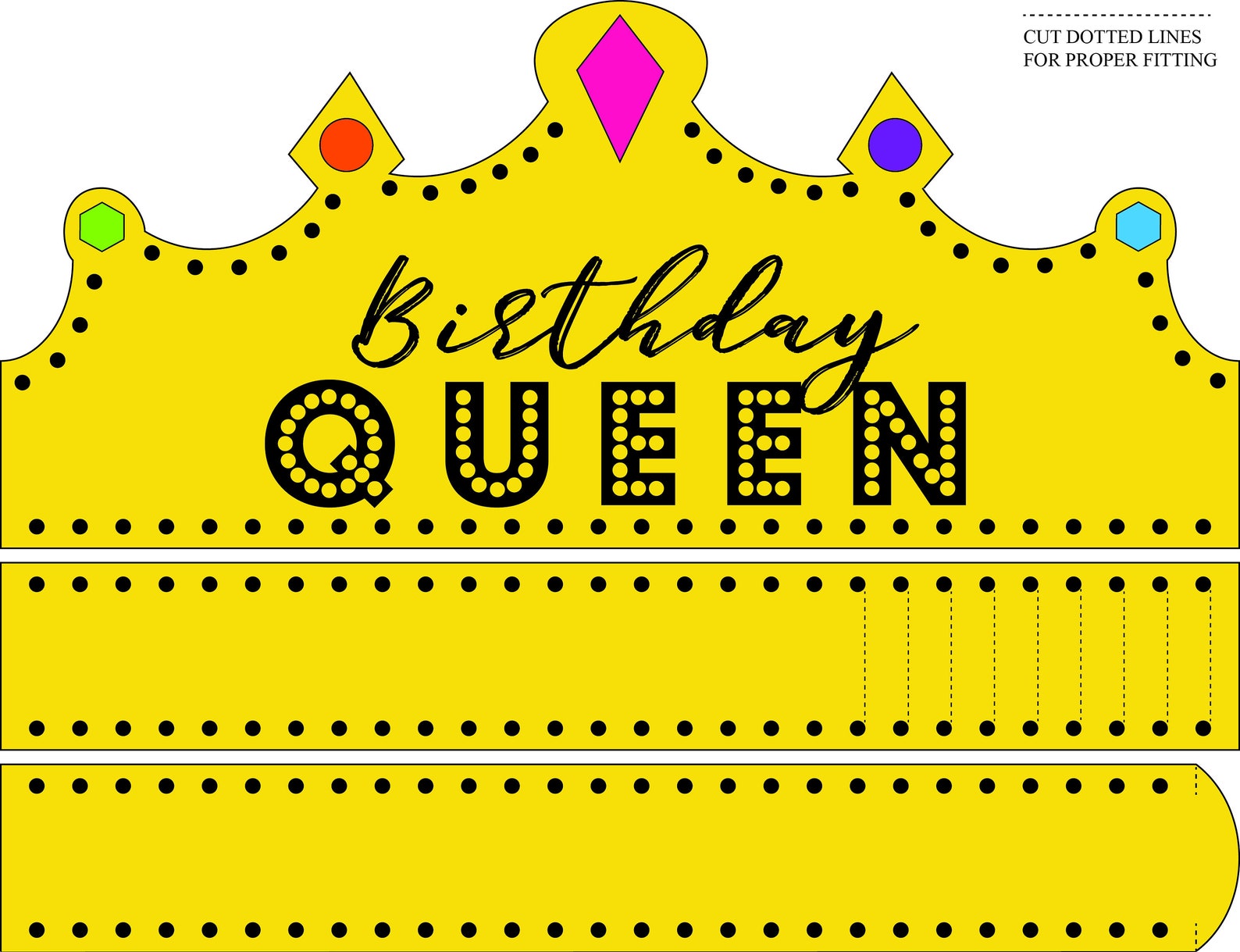 Birthday Queen, Birthday Crown, Printable Birthday Crown, Happy ...