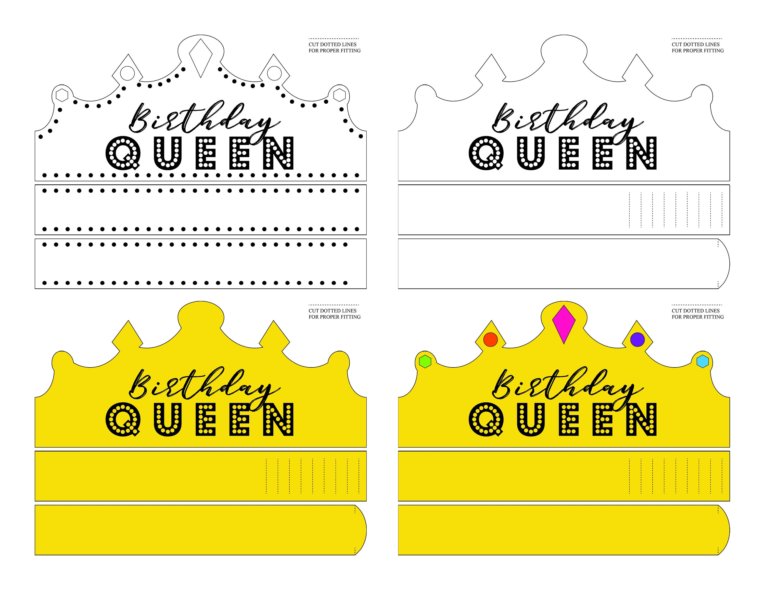 Printable Birthday Crown