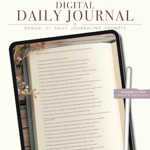 Realistic Digital Daily Journal, Digital Diary iPad Journaling, IOS ...