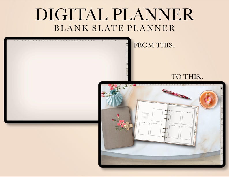 Customizable Digital Planner Kit: Hyperlinked PDF Journal for Goodnotes ...
