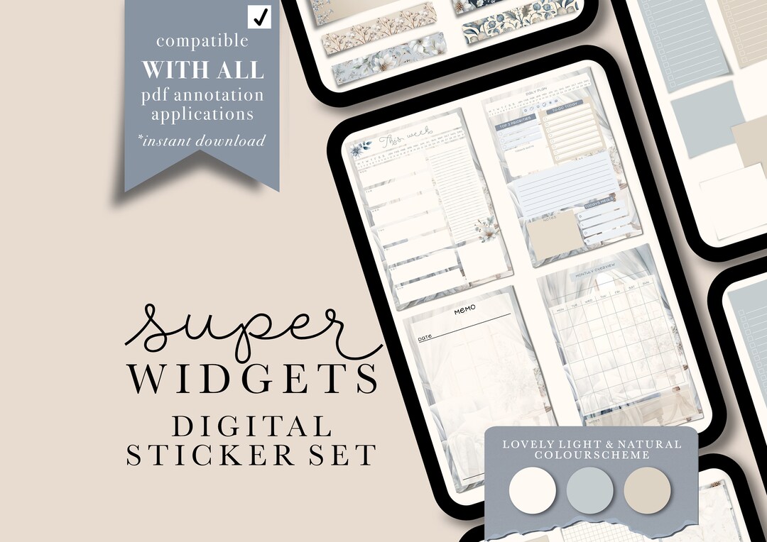 Planner Growth Widgets, Everyday Widgets, Digital Planner Stickers ...