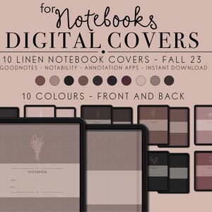 Minimalist Goodnotes Covers, Digital Notebook Cover, Canvas Notebook ...