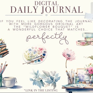 Realistic Digital Daily Journal, Digital Diary iPad Journaling, IOS ...