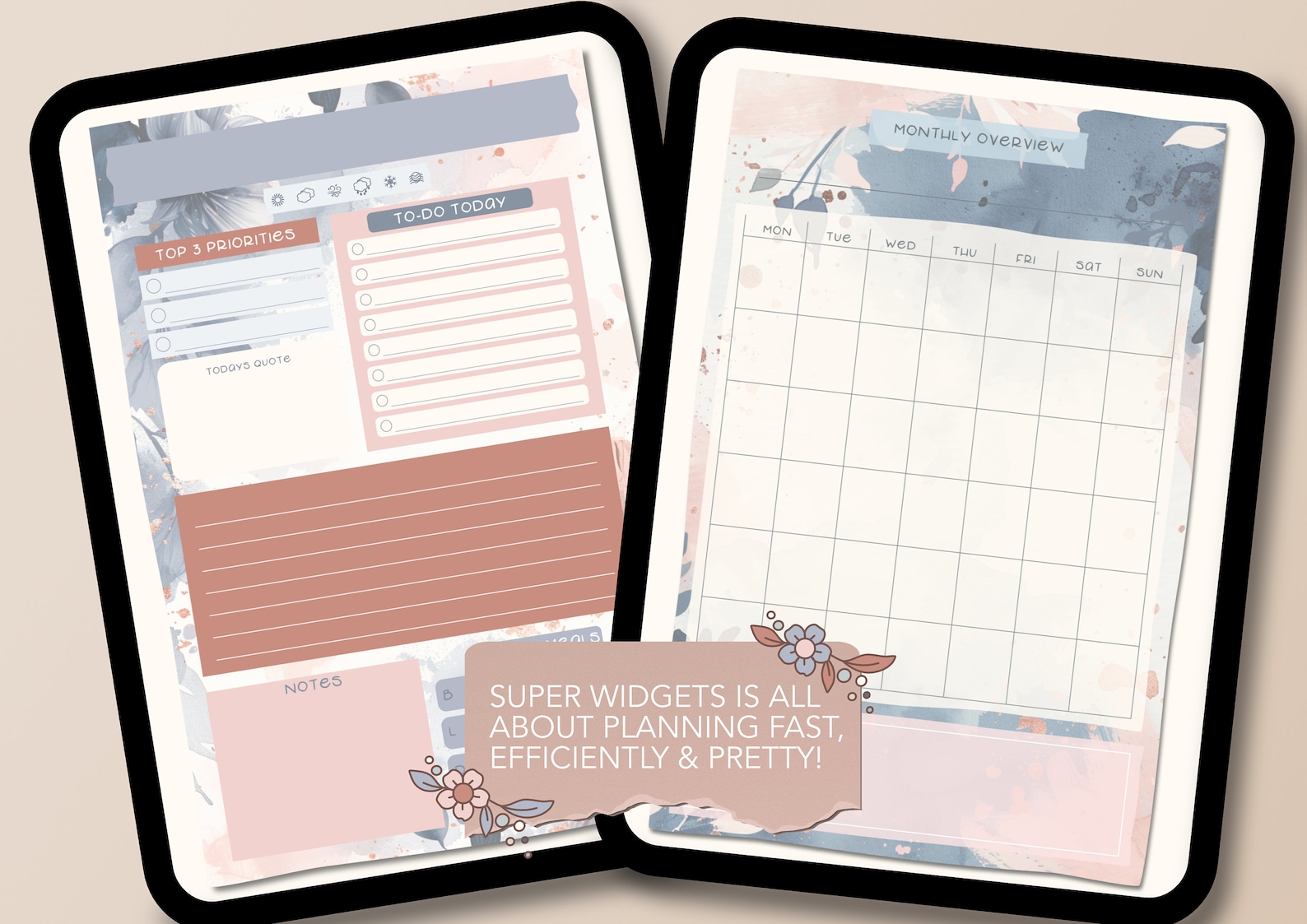 Digital Planner Widgets Goodnotes, Pre-cropped Digital Widgets ...