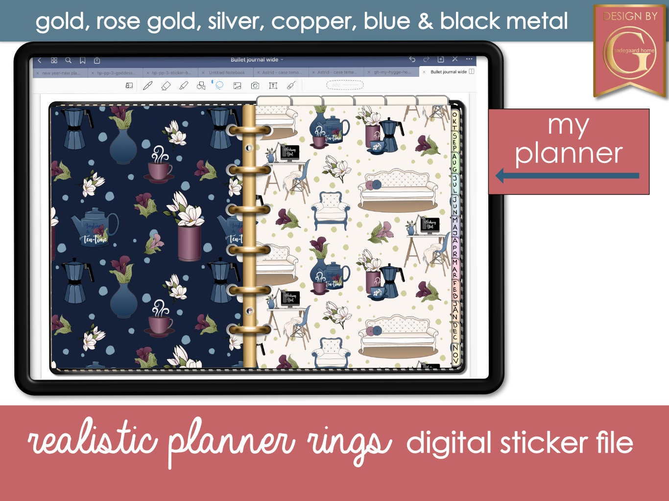 Realistic Rings DIY Digital Planner Personal and Limited | Etsy