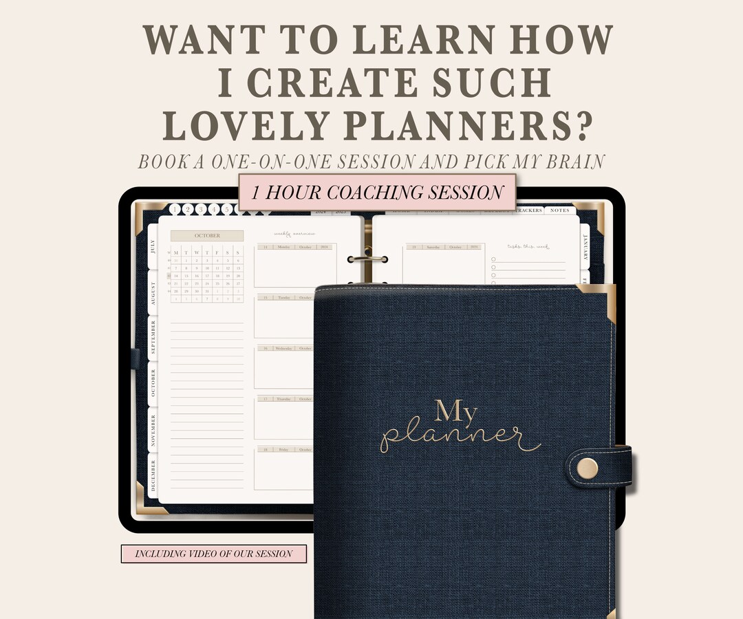 Digital Planner Coaching Session, 1 Hour Coaching Zoom Call, Affinity ...