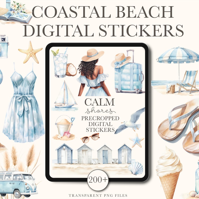 Beach Stickers - Etsy