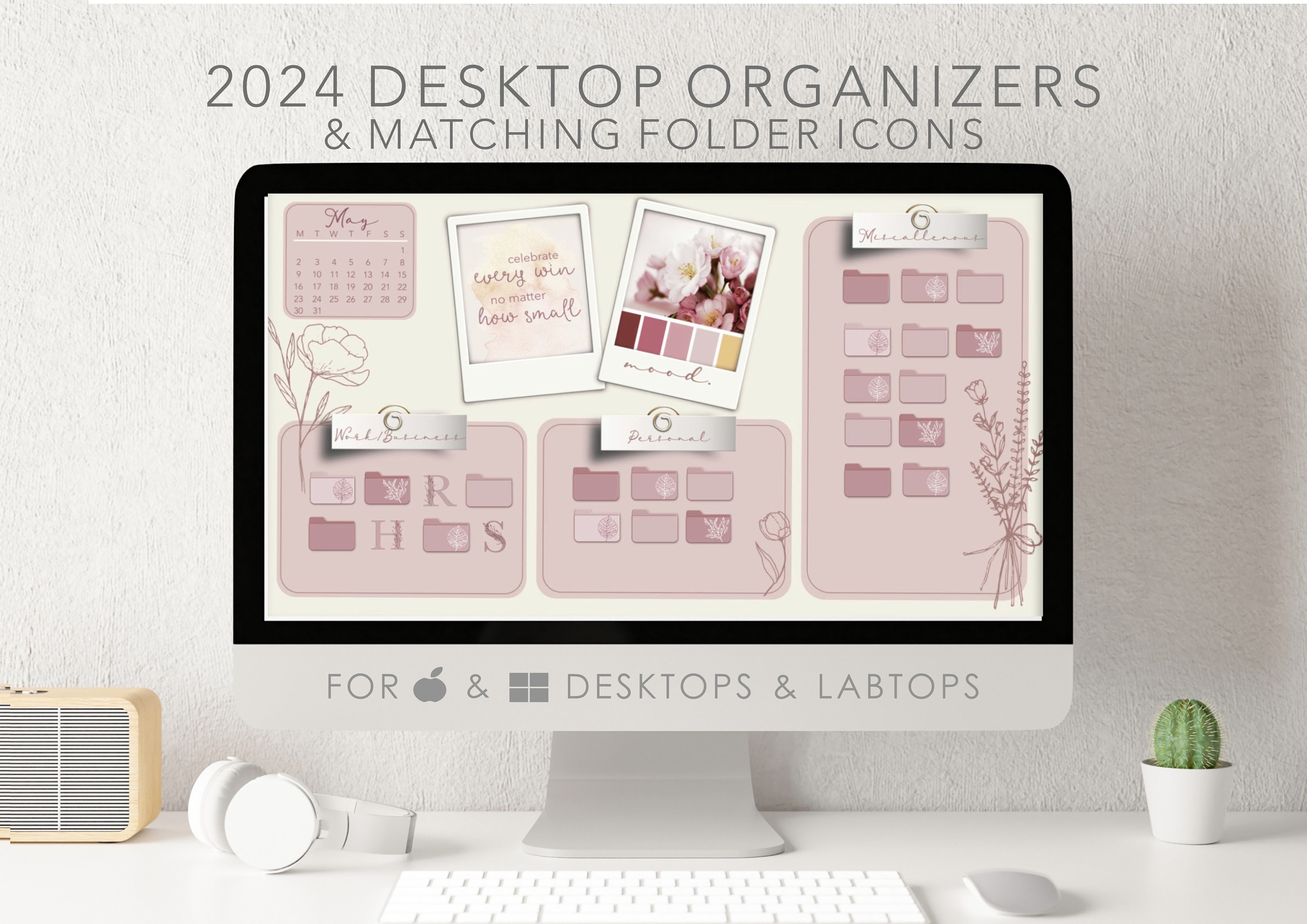 Desk Organized Desktop Wallpaper Free Custom Desktop Organizer