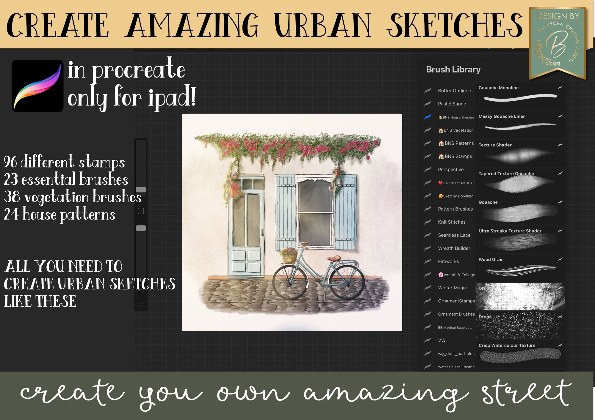 Procreate Urban Sketching Brushes for Digital Drawing Ipad - Etsy
