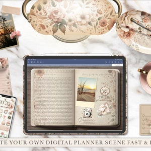 Top View Scene Generator, PNG Scene Creator, Goodnotes Digital Mockup ...