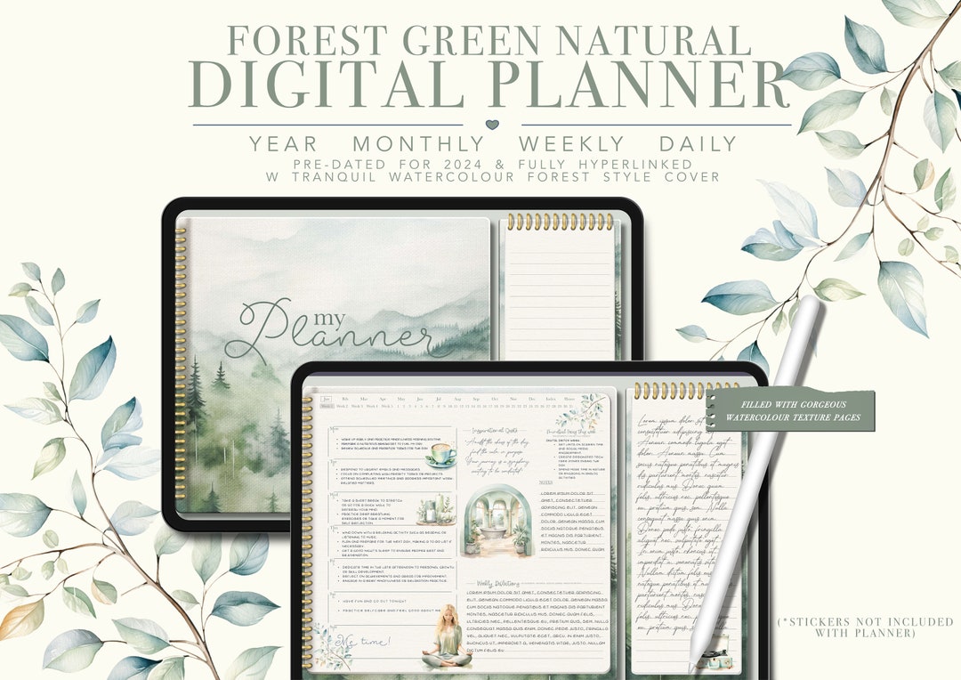 2024 Digital Planner Goodnotes Planner Notability Planner Digital Life ...