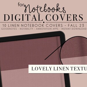 Minimalist Goodnotes Covers, Digital Notebook Cover, Canvas Notebook ...
