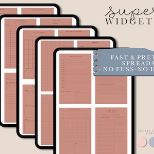 Digital Planner Widgets Goodnotes, Pre-cropped Digital Widgets ...