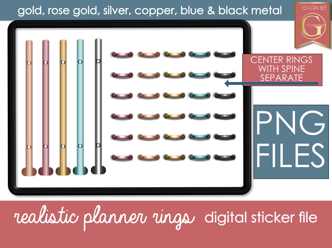Realistic Rings DIY Digital Planner, Personal and Limited Commercial ...