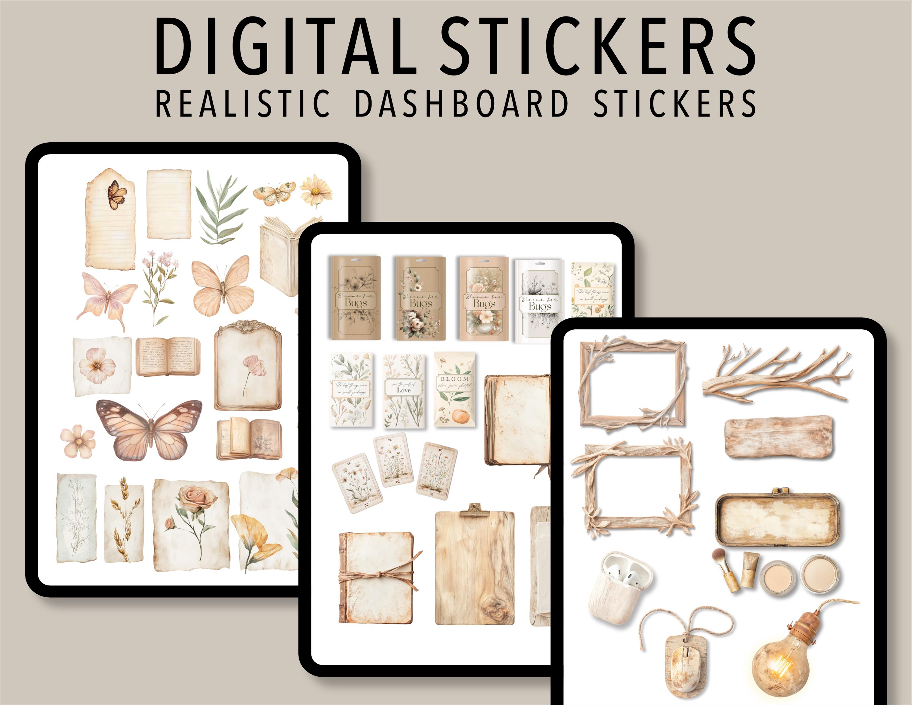 Minimalist Dashboard Realistic Scene, Nature Mood Board Planner ...