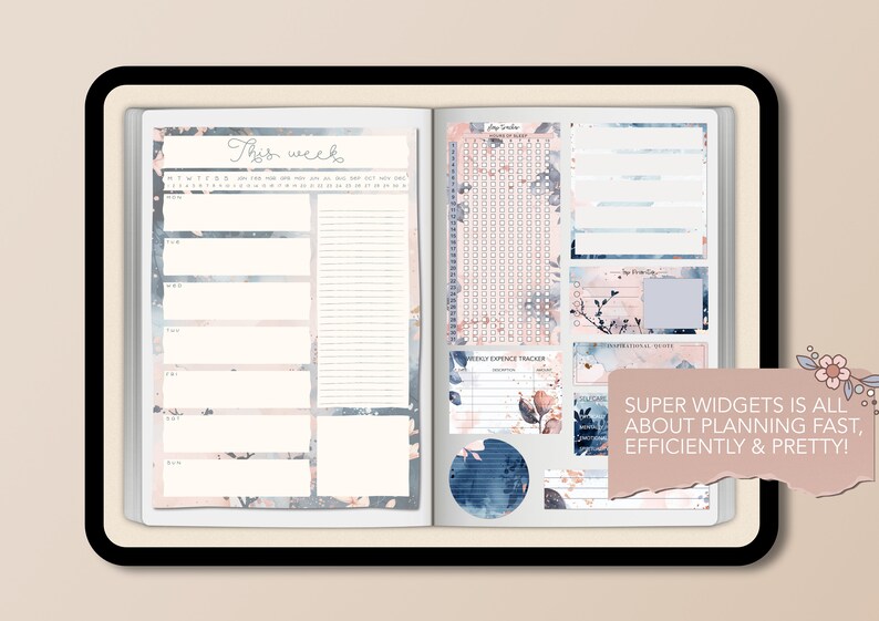 Digital Planner Widgets Goodnotes, Pre-cropped Digital Widgets ...