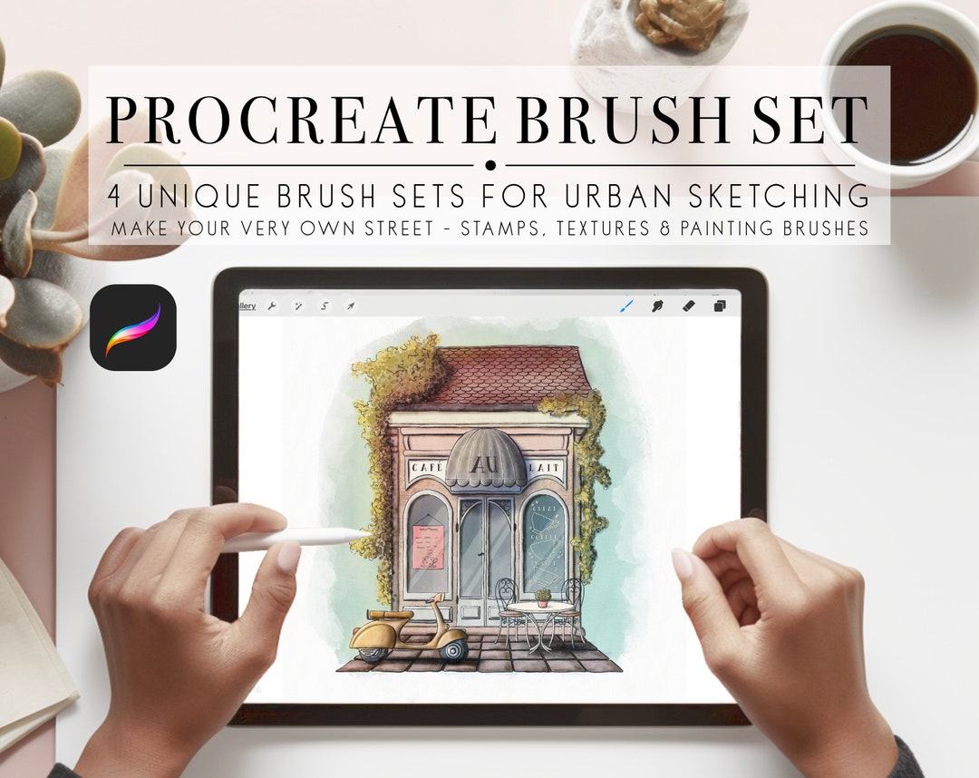 Urban Sketching Procreate Brushes: Enhance Digital Drawing on iPad With ...