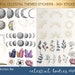 Zodiac Magic Moon Stickers, Astrology Galaxy Digital Stickers, Witchy ...