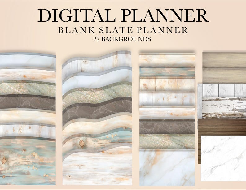 Blank Slate Goodnotes Planner, Digital DIY Planner, Bullett Planner ...