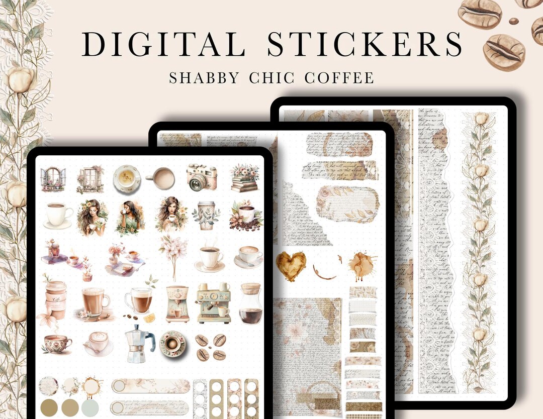 Everyday Aesthetic Digital Stickers, Daily Noteful Stickers, Digital ...