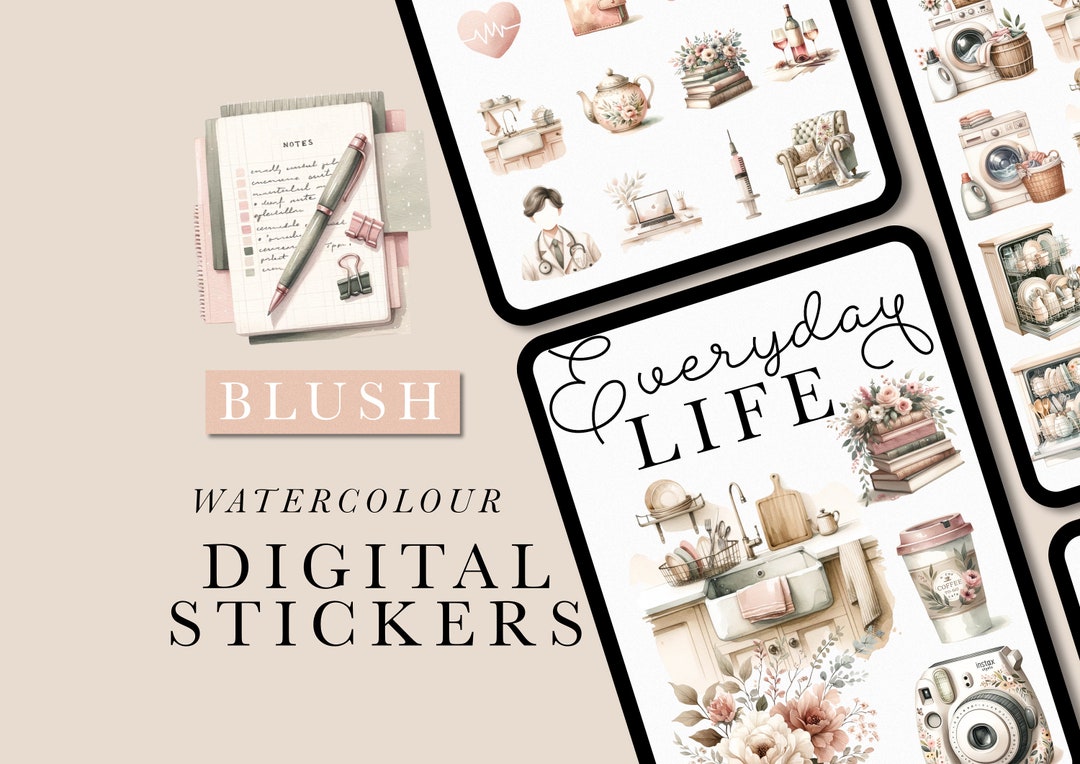 Goodnotes Everyday Life Stickers, Daily Planner Stickers, Digital ...