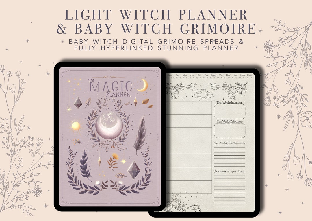 Witchy Planner | 2024 Digital Planner and Grimoire | Notability Planner ...