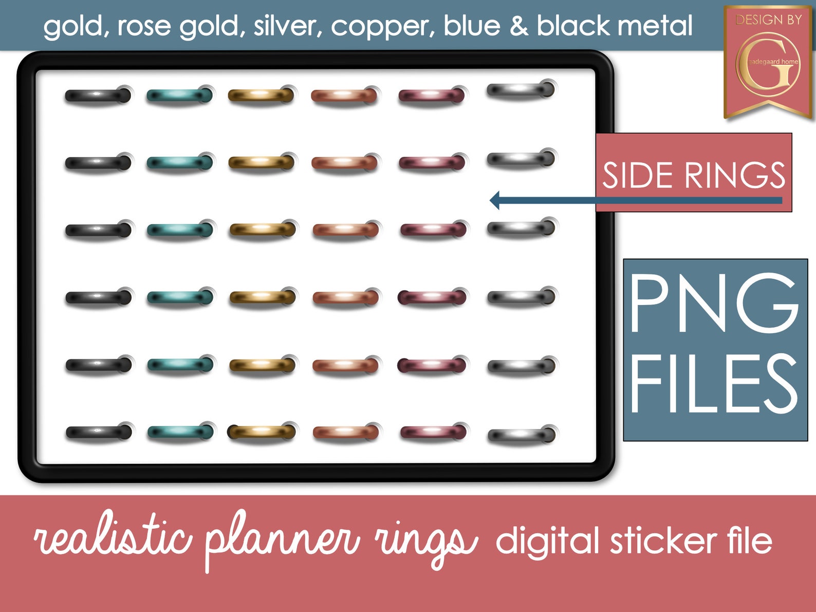 Realistic Rings DIY Digital Planner Personal and Limited | Etsy